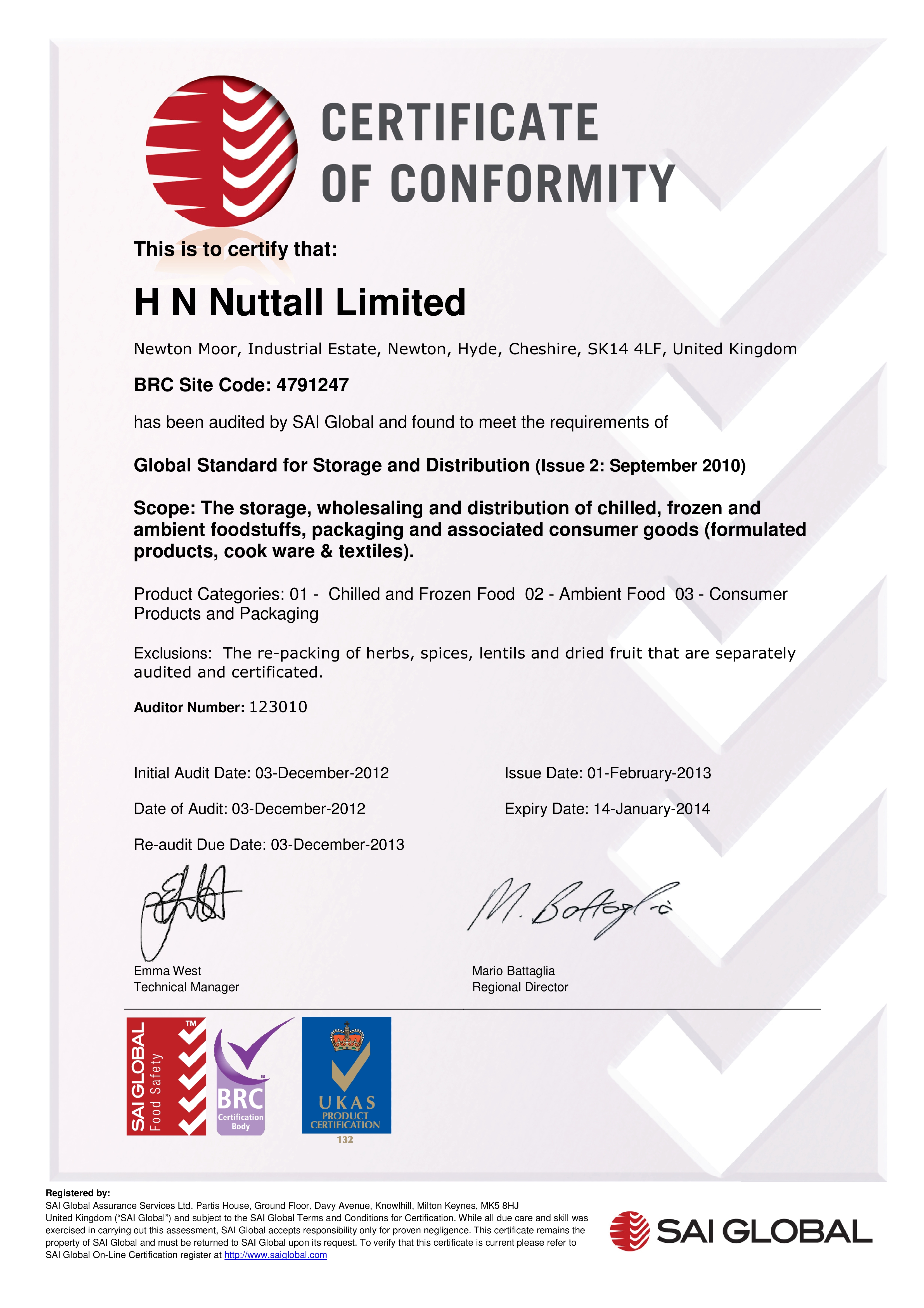 H N Nuttall Ltd